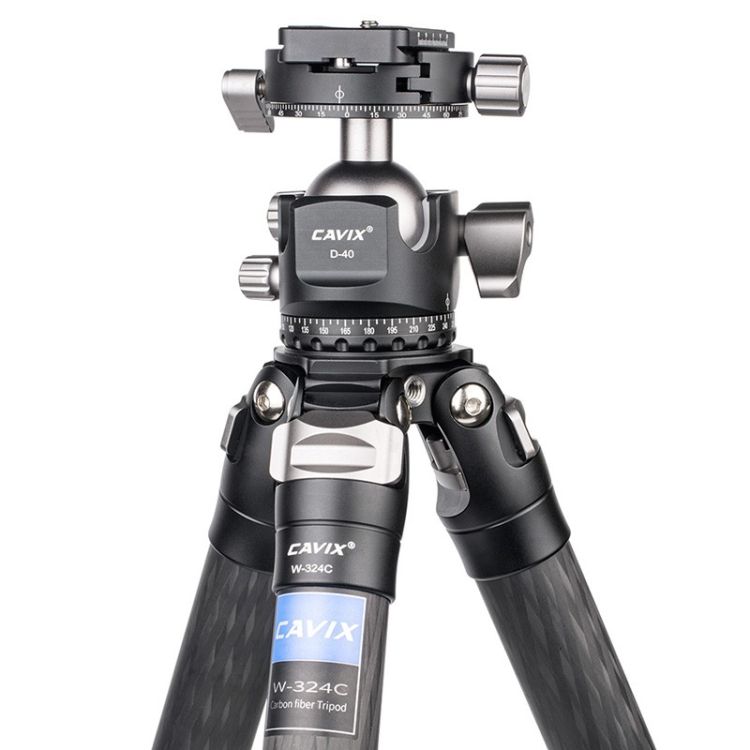 Штатив Cavix W-324D3C Карбоновий з головою D-40 для фото та підзорних труб. Ціна 18 152 грн ...